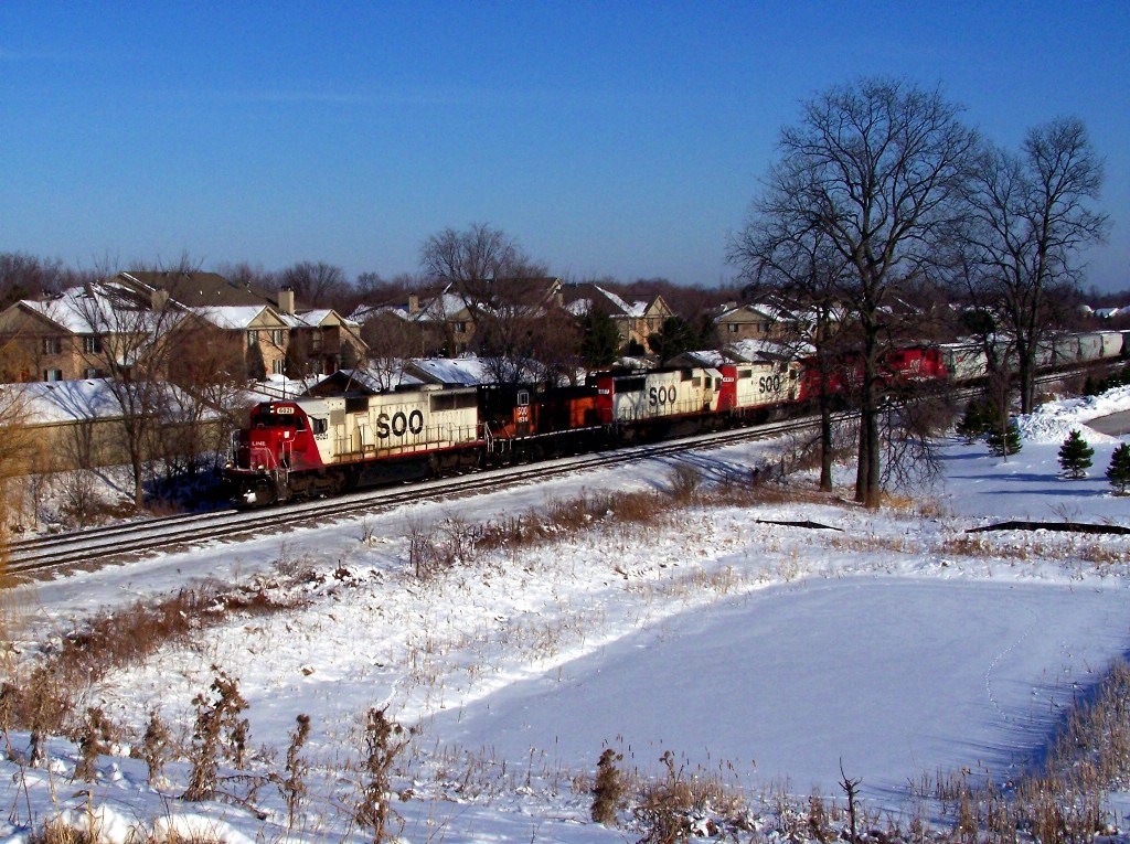 Soo 6021 leads #287 westbound